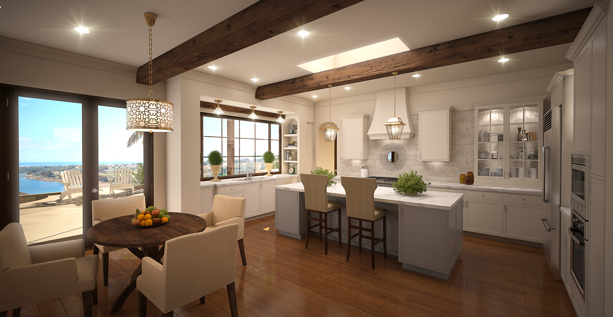 Modern Kitchen View - XR3D Studios