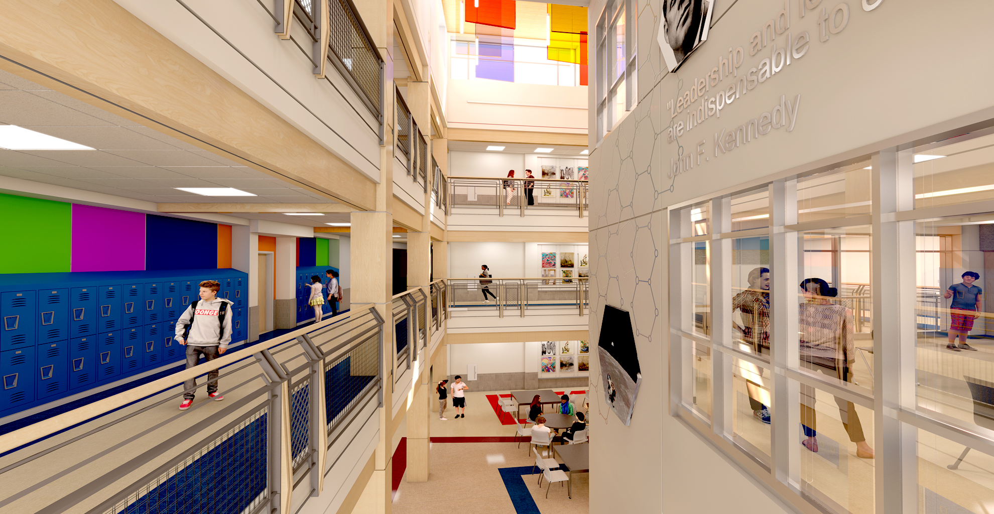 Middle School Atrium - XR3D Studios