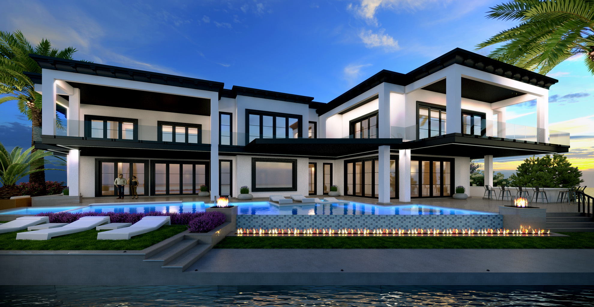 Modern Florida Poolside - XR3D Studios