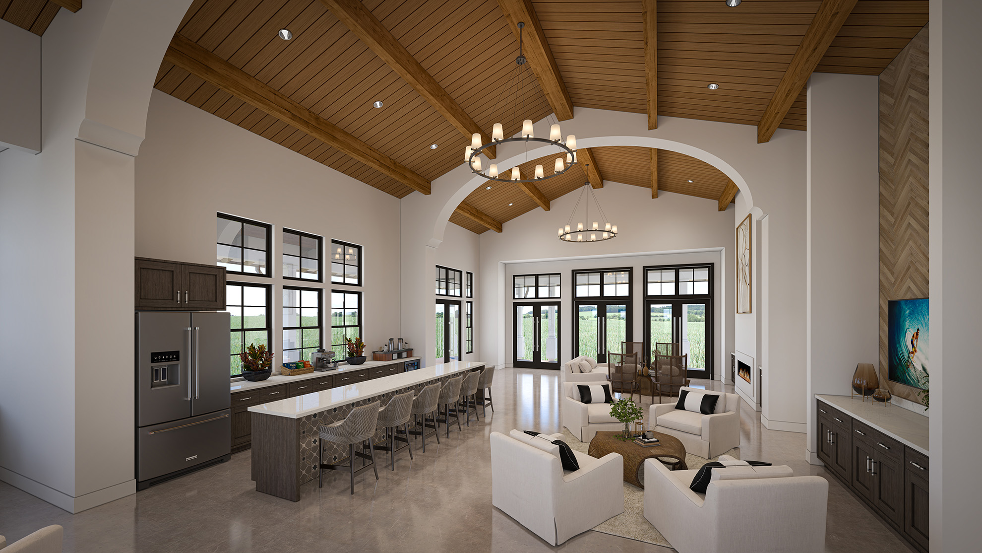 Elegant Clubhouse Interior - XR3D Studios