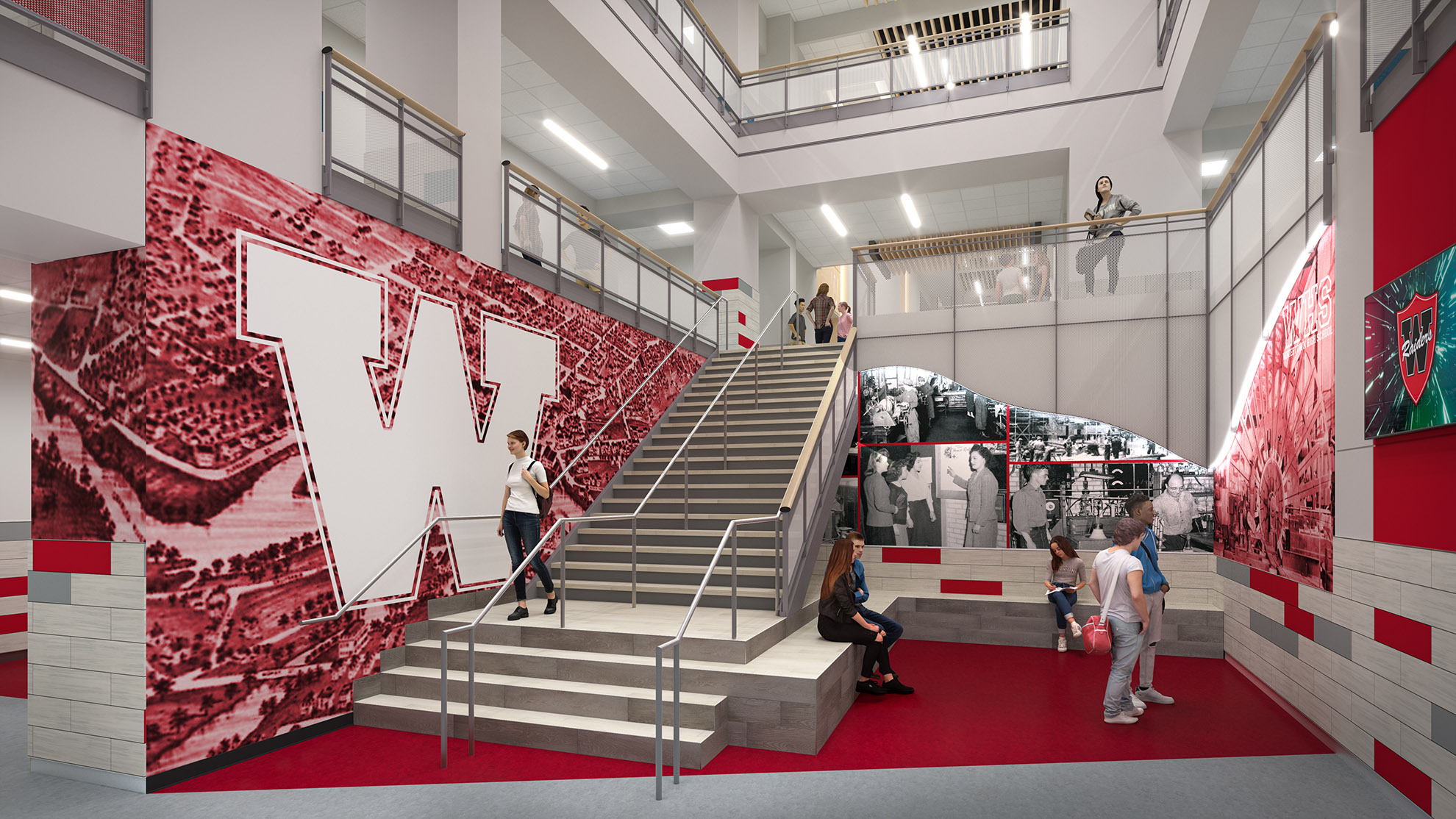 High School Stair Lobby - XR3D Studios