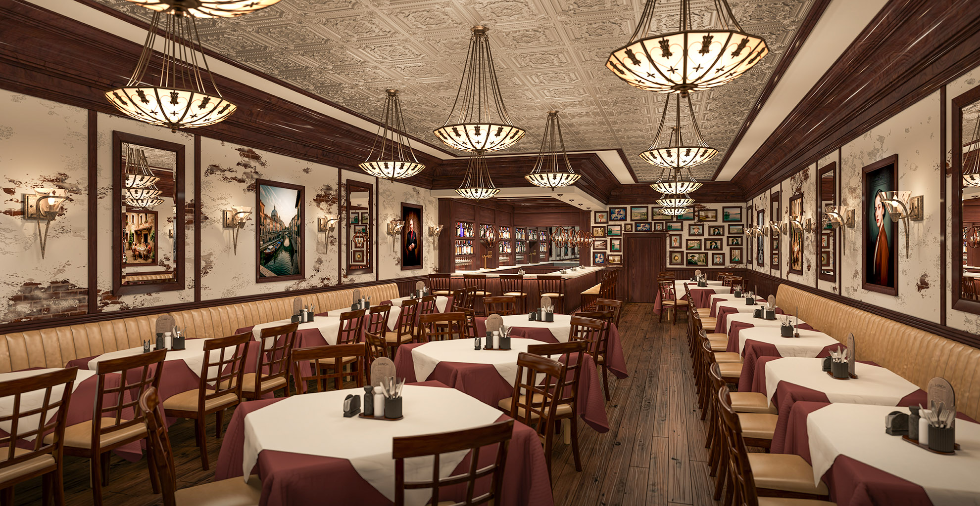 Classical Restaurant Interior - XR3D Studios
