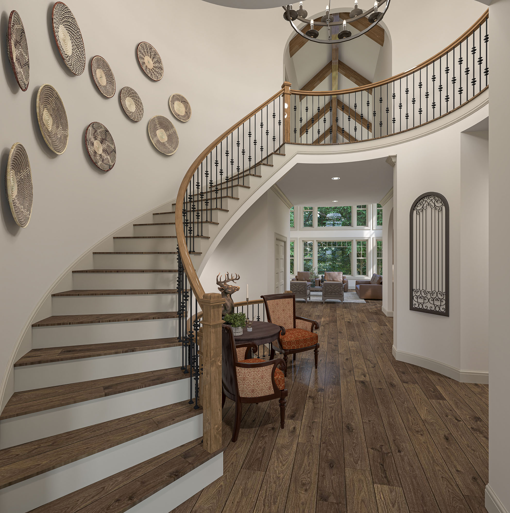 Entry Stair Rotunda - XR3D Studios